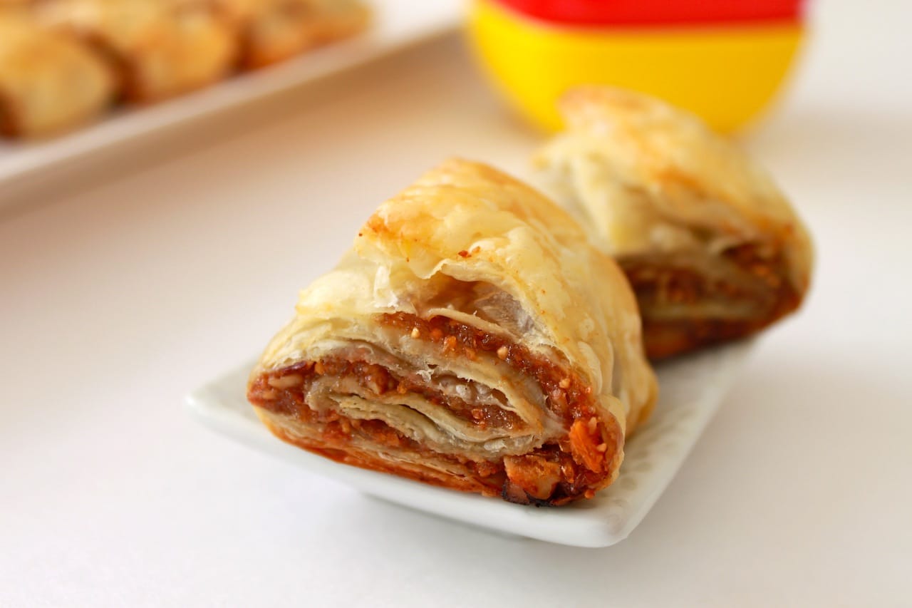 Dry Figs and Pecan Puff Rolls | Playful Cooking