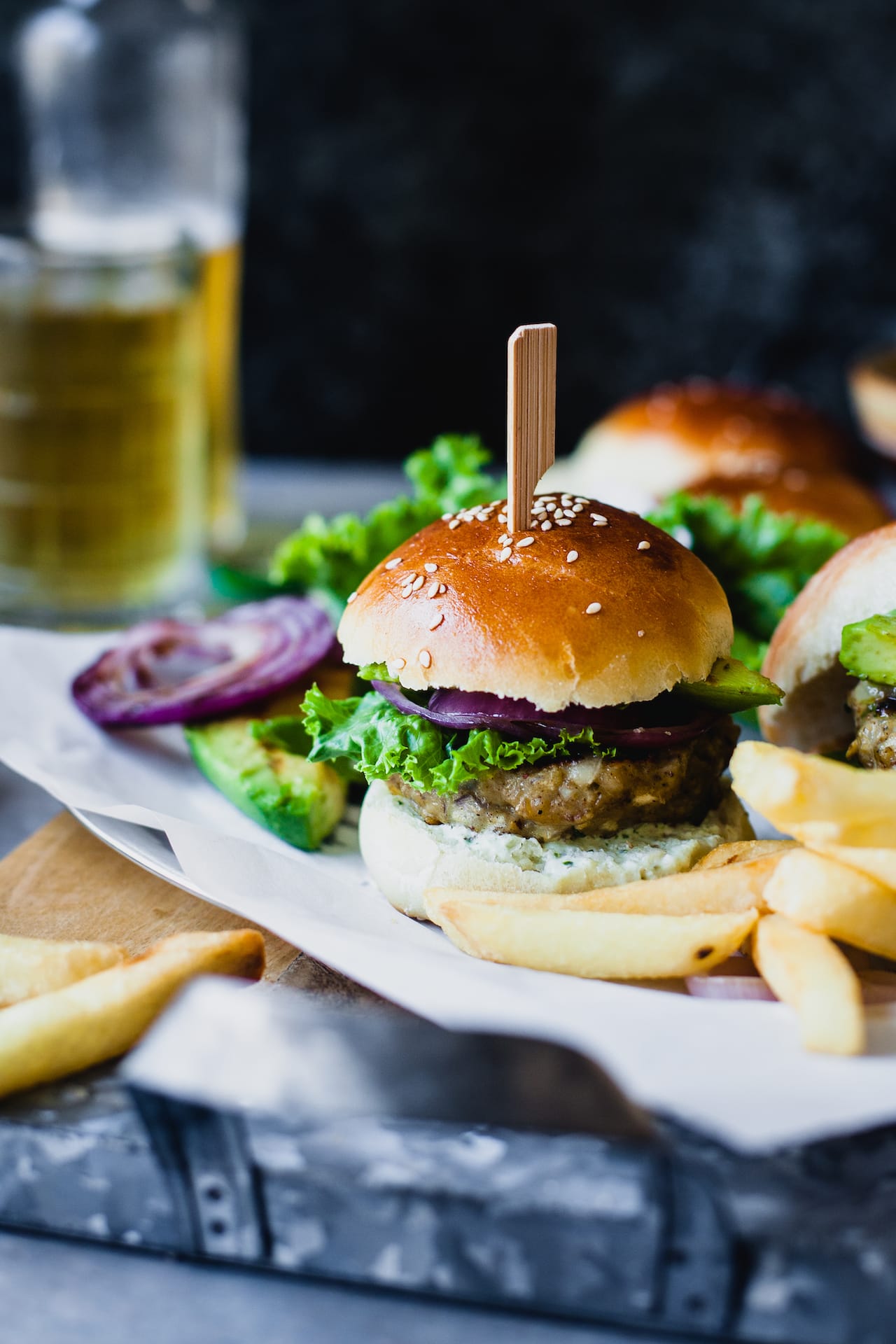 Indian Spiced Chicken Burger - with YOGURT sauce - Playful Cooking
