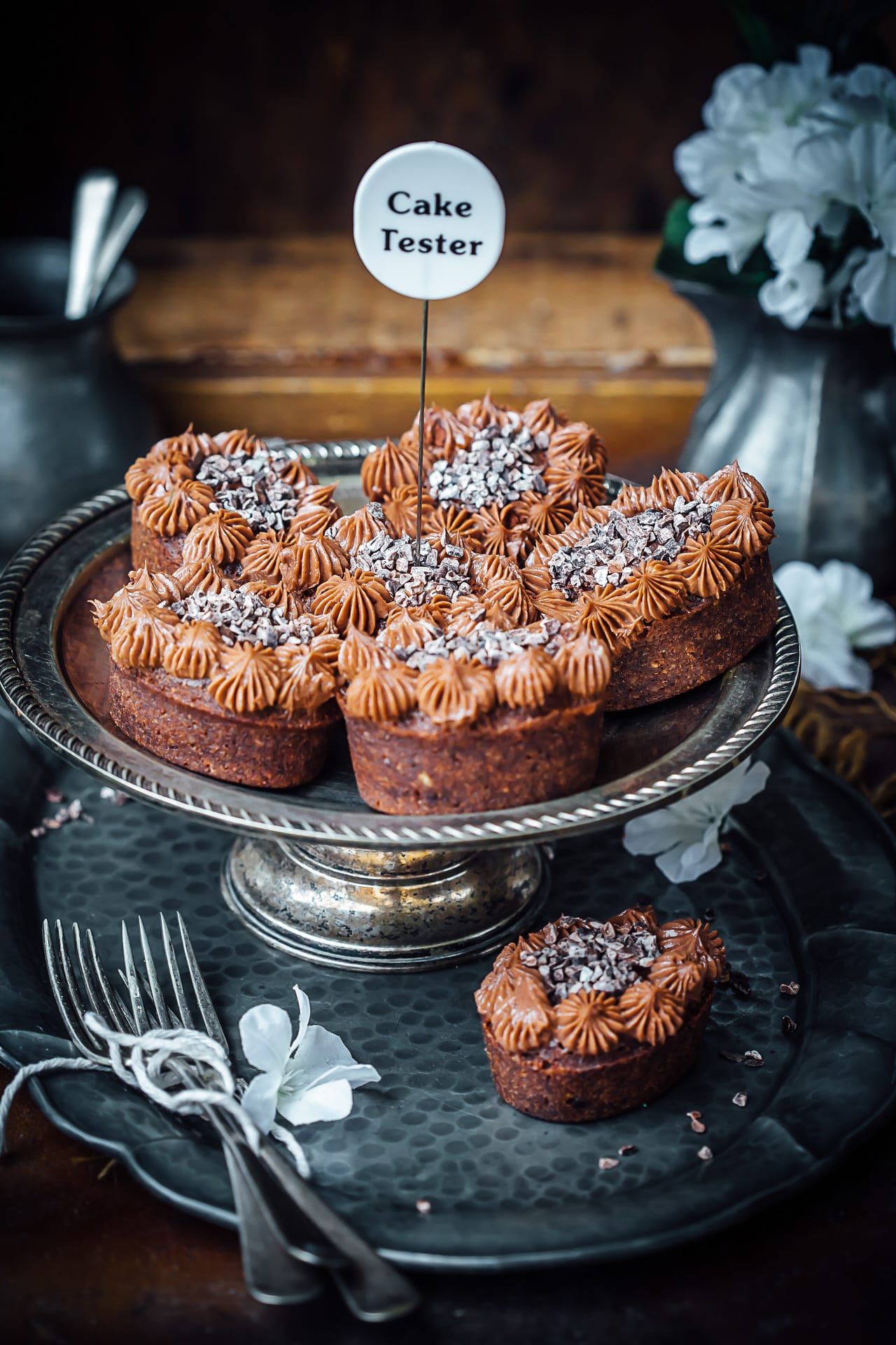 Chocolate Hazelnut Friands - INDIVIDUAL BITE SIZE - Playful Cooking