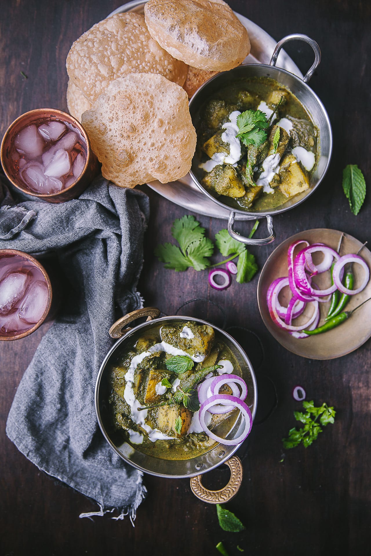 Pudina Aloo ( Potato Mint Curry) - EASY CURRY - Playful Cooking