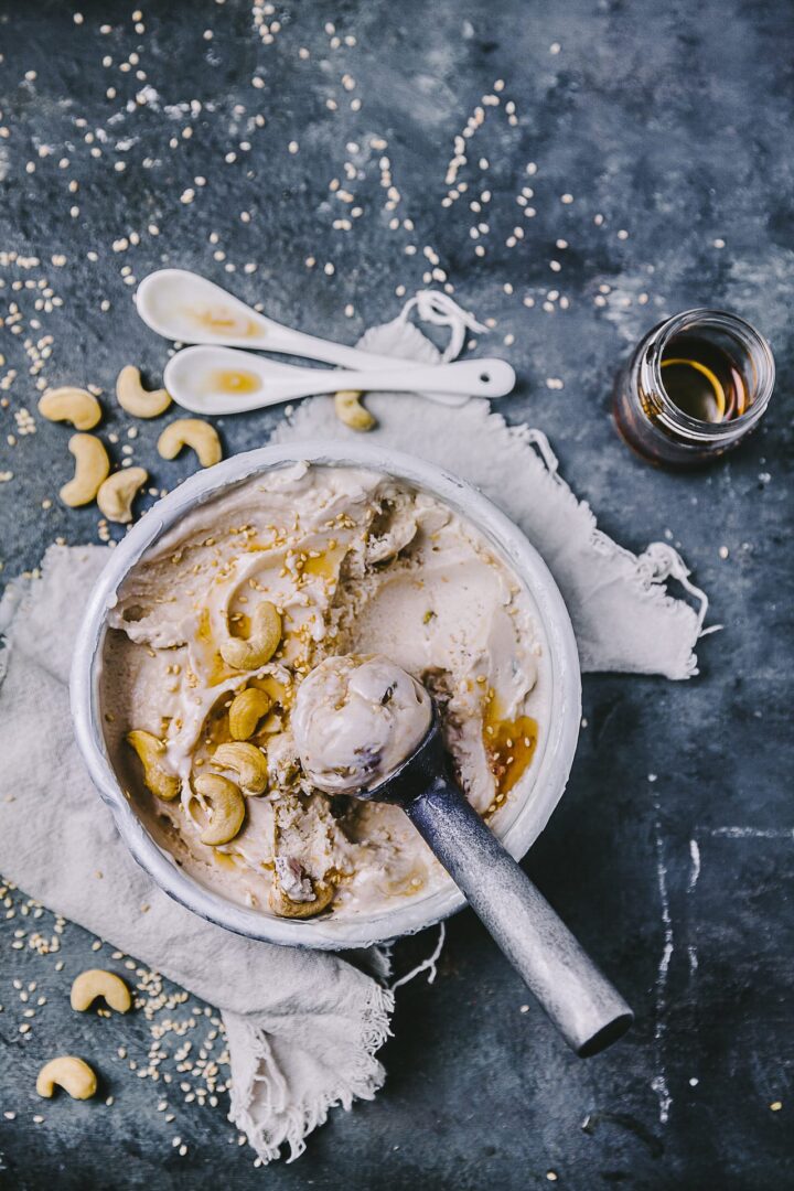 Tahini Ice Cream - Playful Cooking Tahini Ice Cream