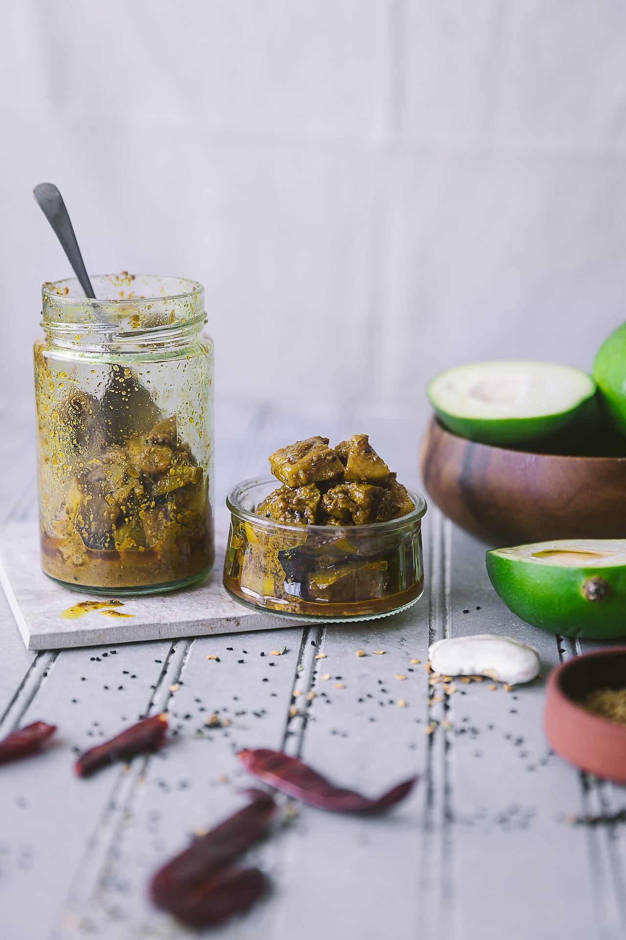 Aam Ka Achaar -GREN MANGO PICKLE - Playful Cooking