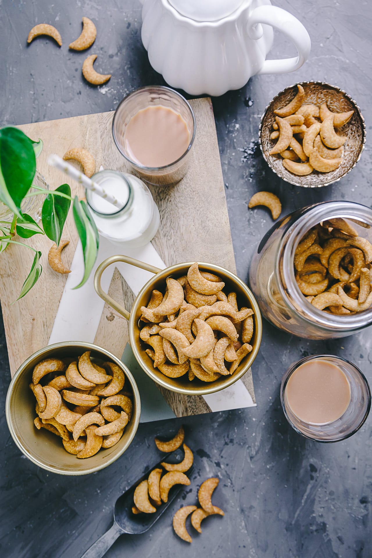 Kaju Biscuits - CASHEW SHAPED crunchy crackers - Playful Cooking