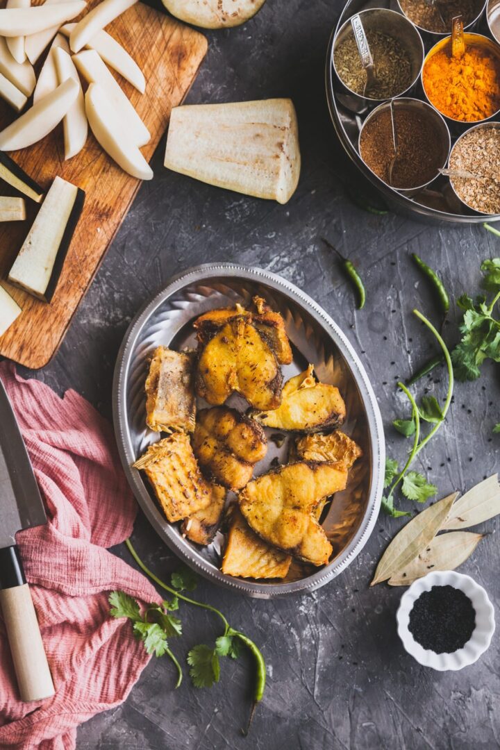 Macher Jhol Aloo Begun Diye - BENGALI FISH CURRY - Playful Cooking
