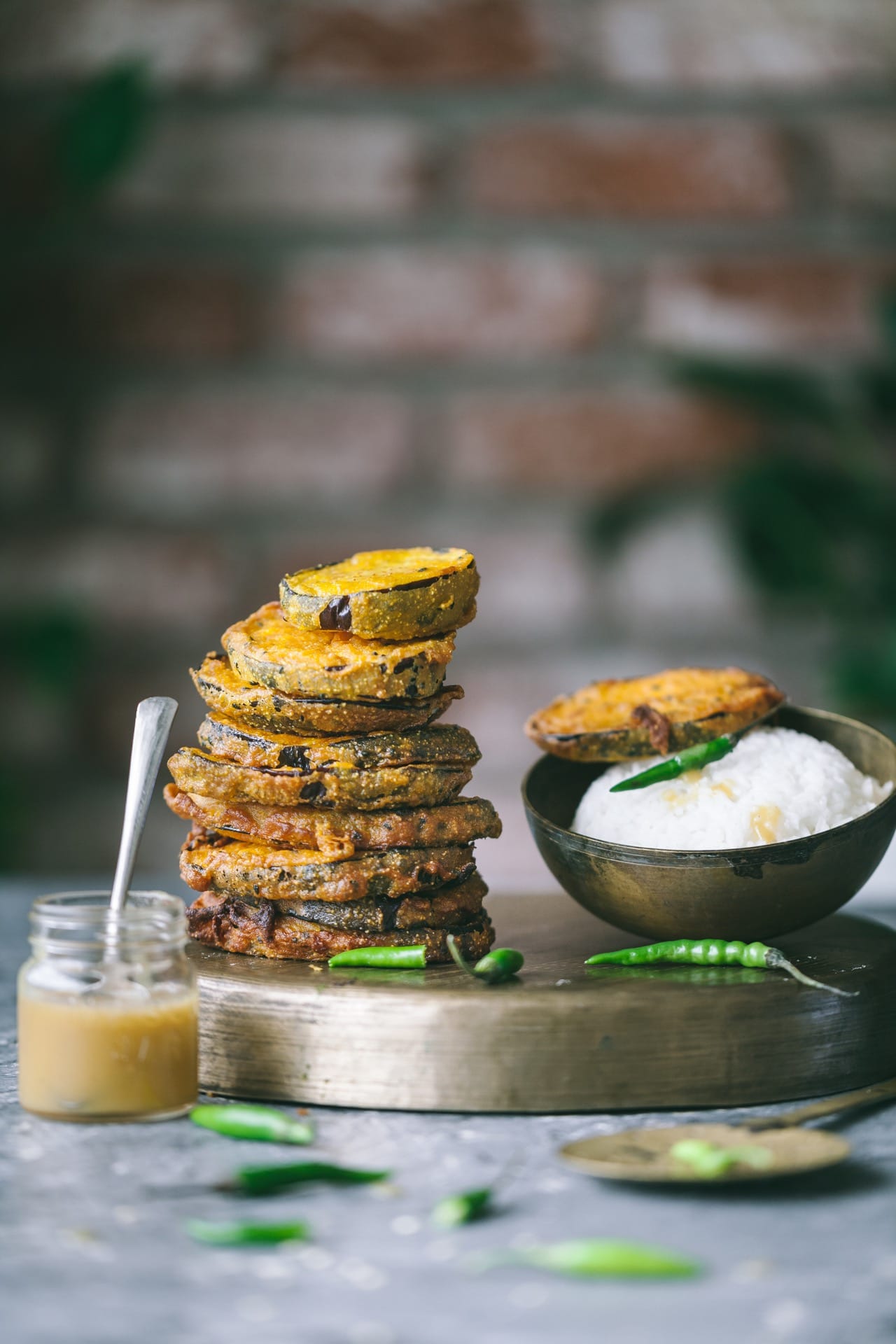 Begun Bhaja - Bengali FRIED EGGPLANT - Playful Cooking