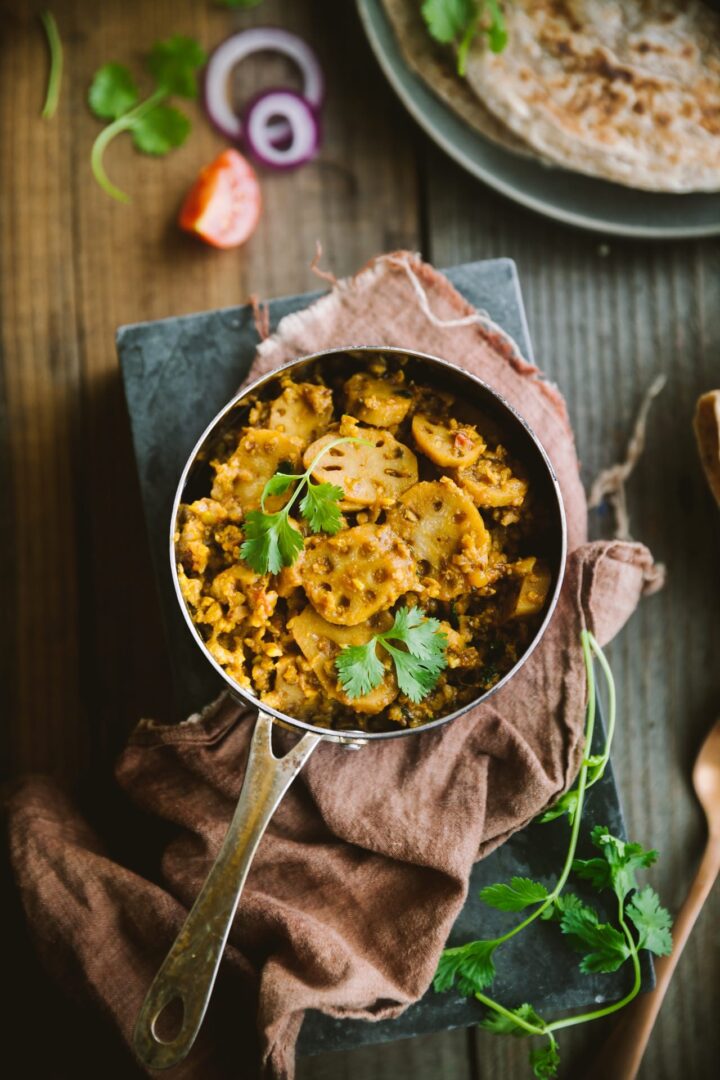 Kamal Kakdi - LOTUS STEM CURRY - Playful Cooking