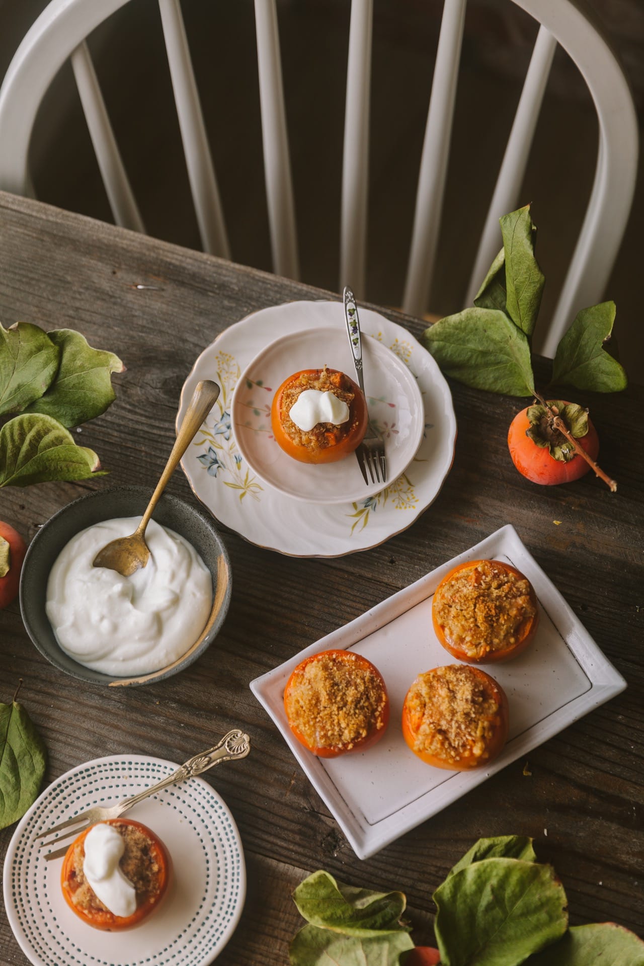 Baked Persimmon Crisp - MAKE IN ADVANCE | Playful Cooking