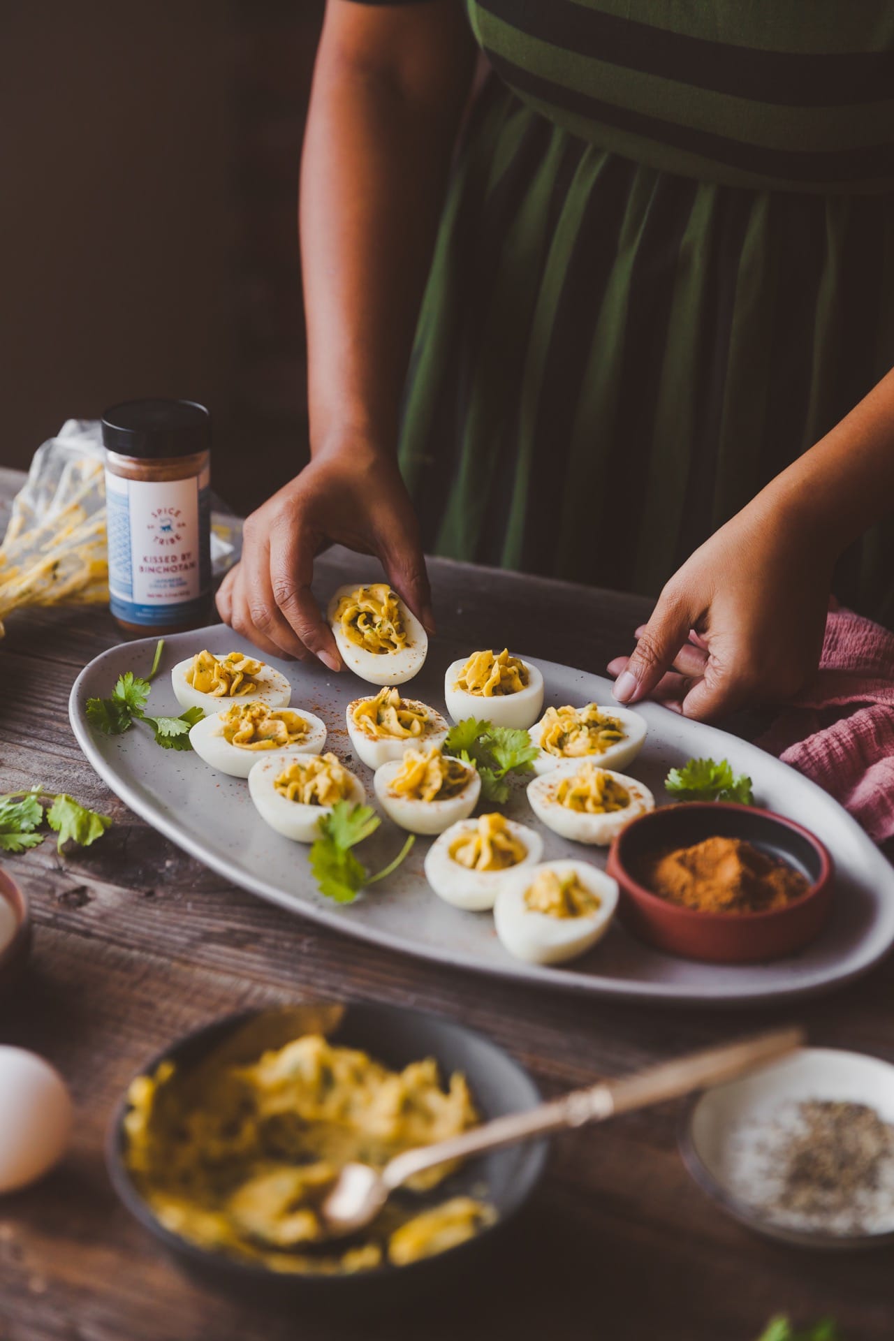 Deviled Eggs - Spiced with Togarashi Chile | Playful Cooking