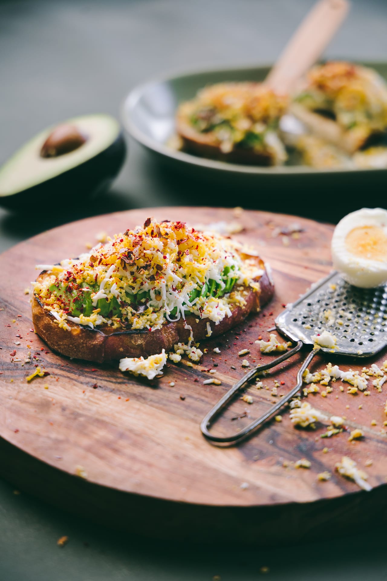 Grated Egg Avocado Toast (with VIDEO)- Playful Cooking
