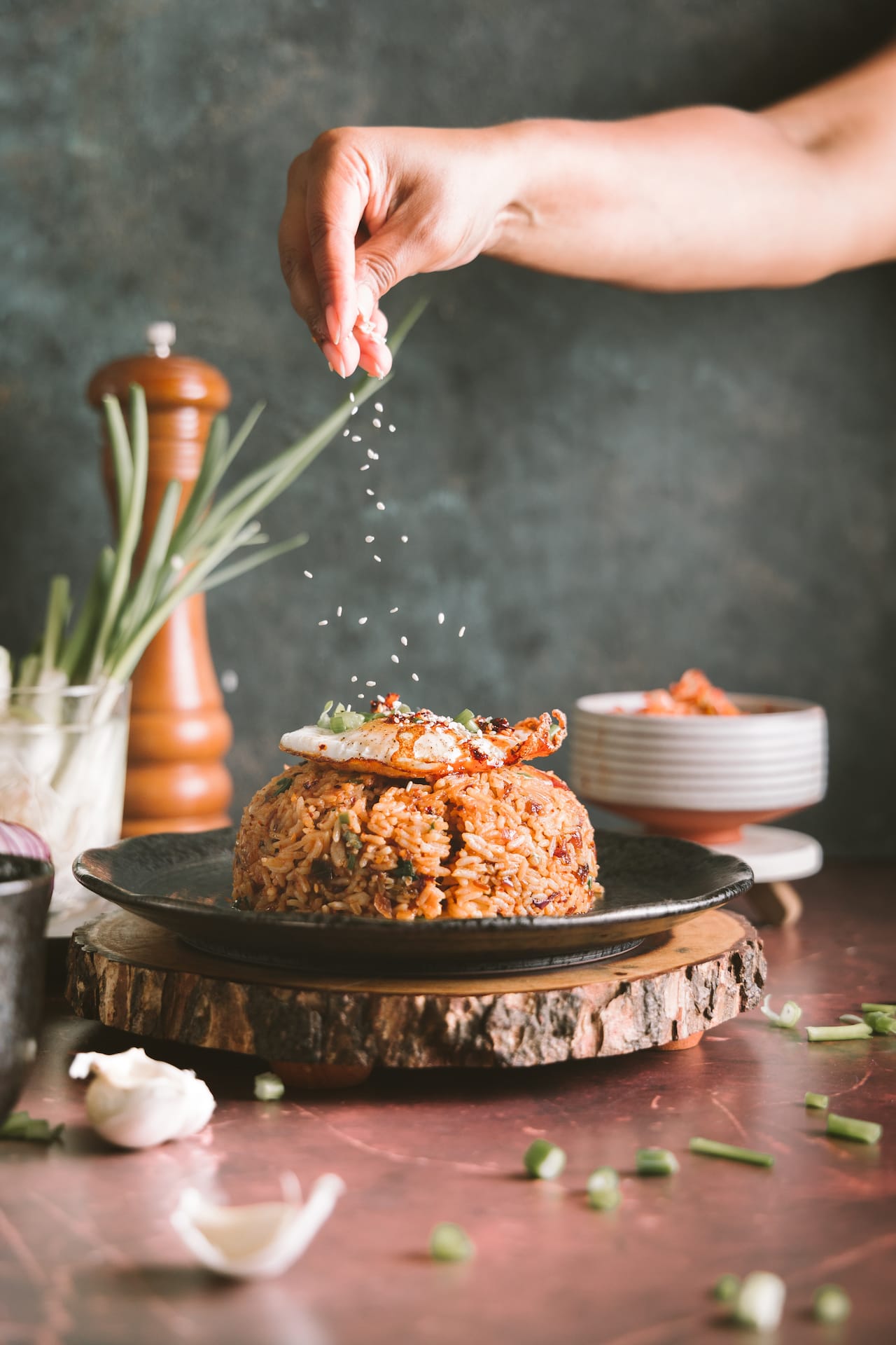 Kimchi Fried Rice - Playful Cooking