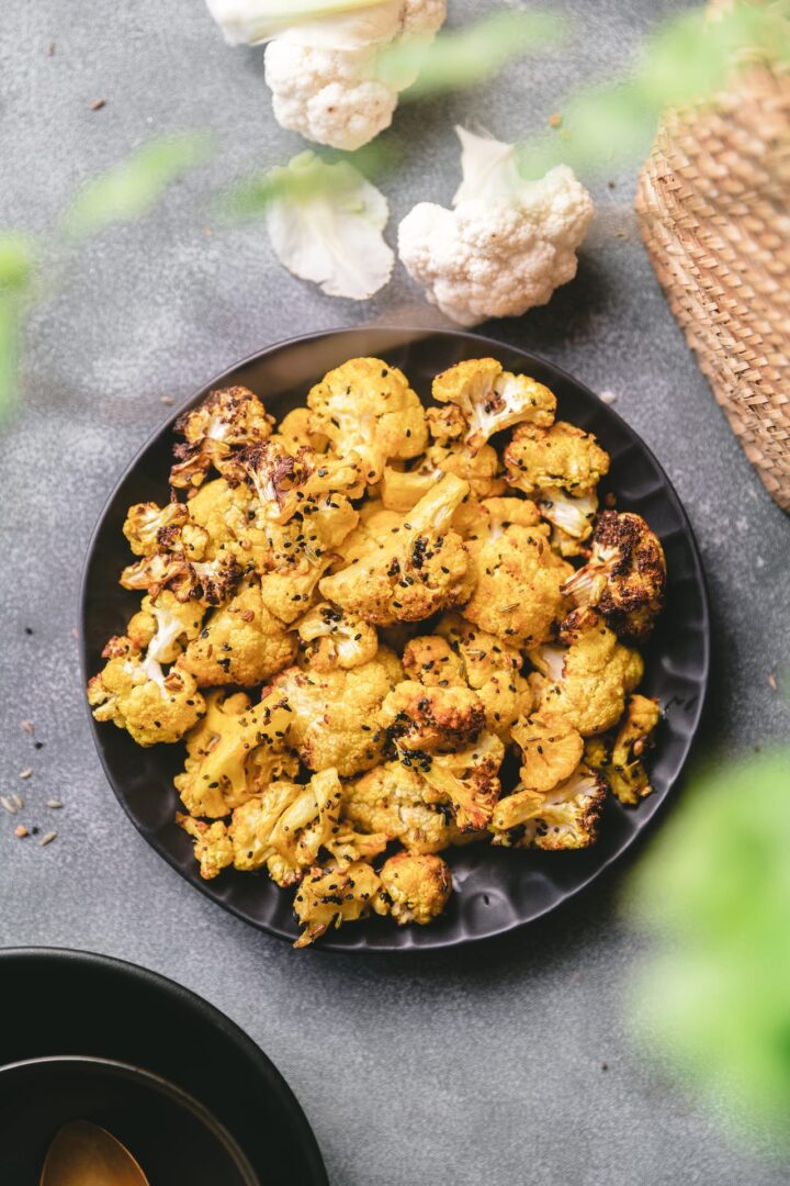 Air fried Cauliflower with five spice - Playful Cooking