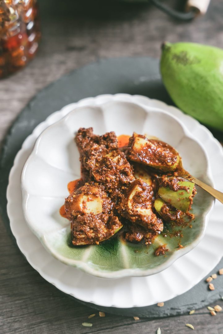 Aam Ka Achar - GREN MANGO PICKLE - Playful Cooking