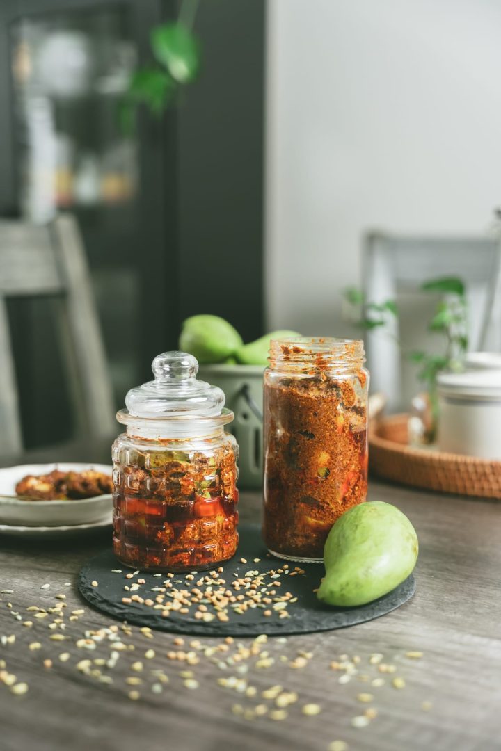 Aam Ka Achar - GREN MANGO PICKLE - Playful Cooking